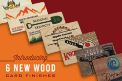 Wood Business Cards 24-Hour Production Available + Design Team